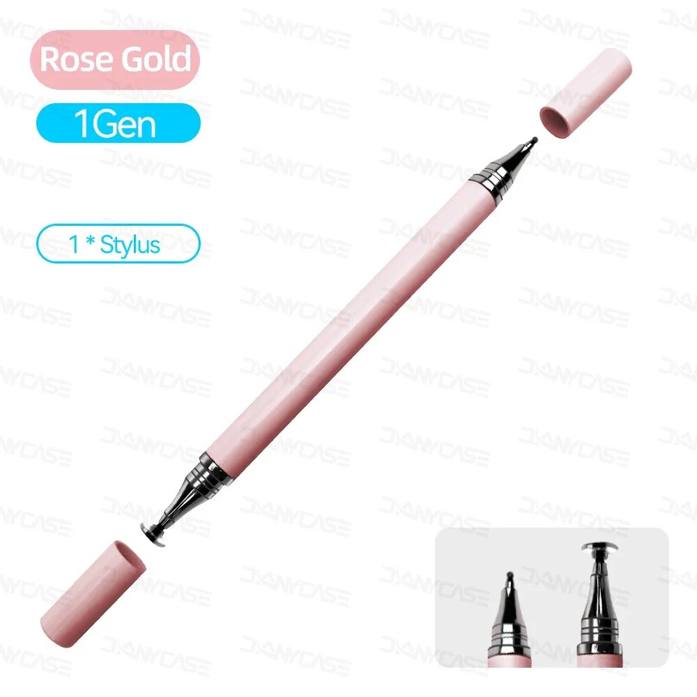 Стилус 2-в-1 Rose gold для планшета