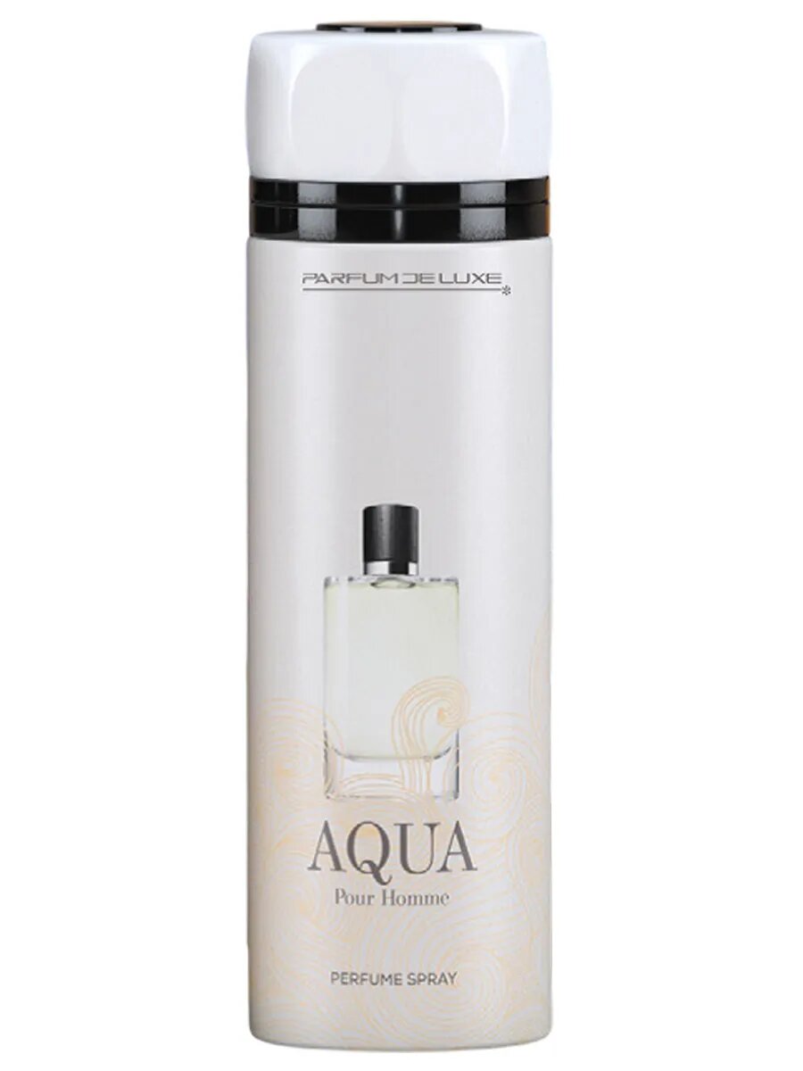 Дезодорант спрей мужской PARFUM DE LUXE Парфюмированный Aqua pour homme 200мл