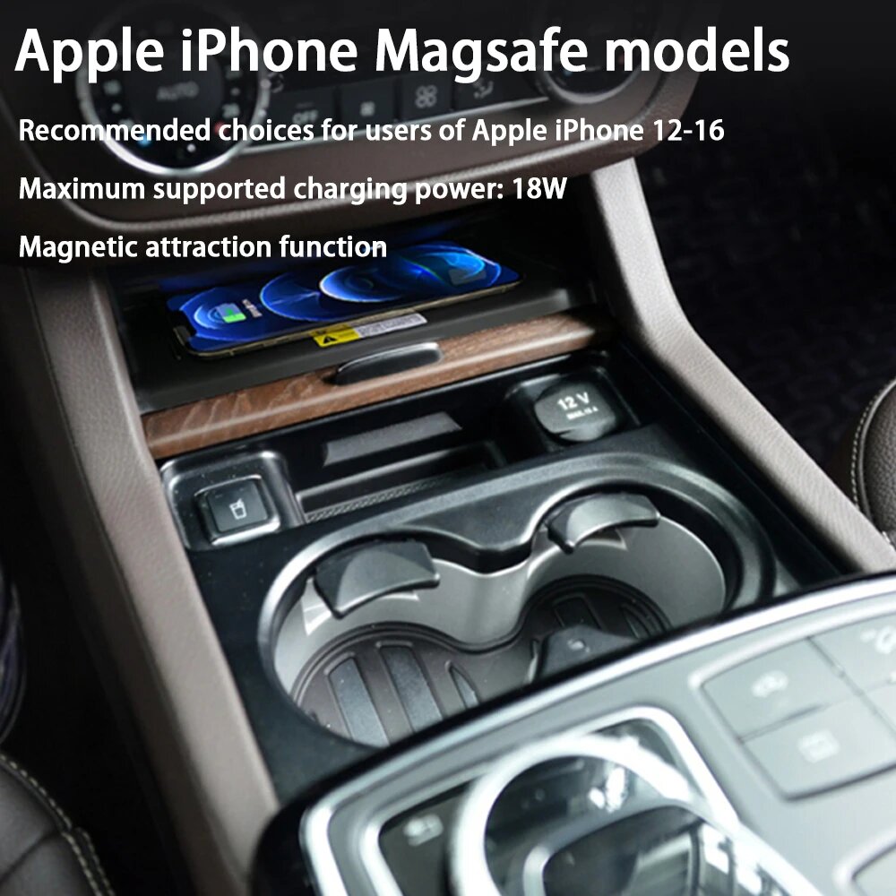 Беспроводное зарядное устройство iPhone Magsafe 18W для Mercedes Benz GL ML