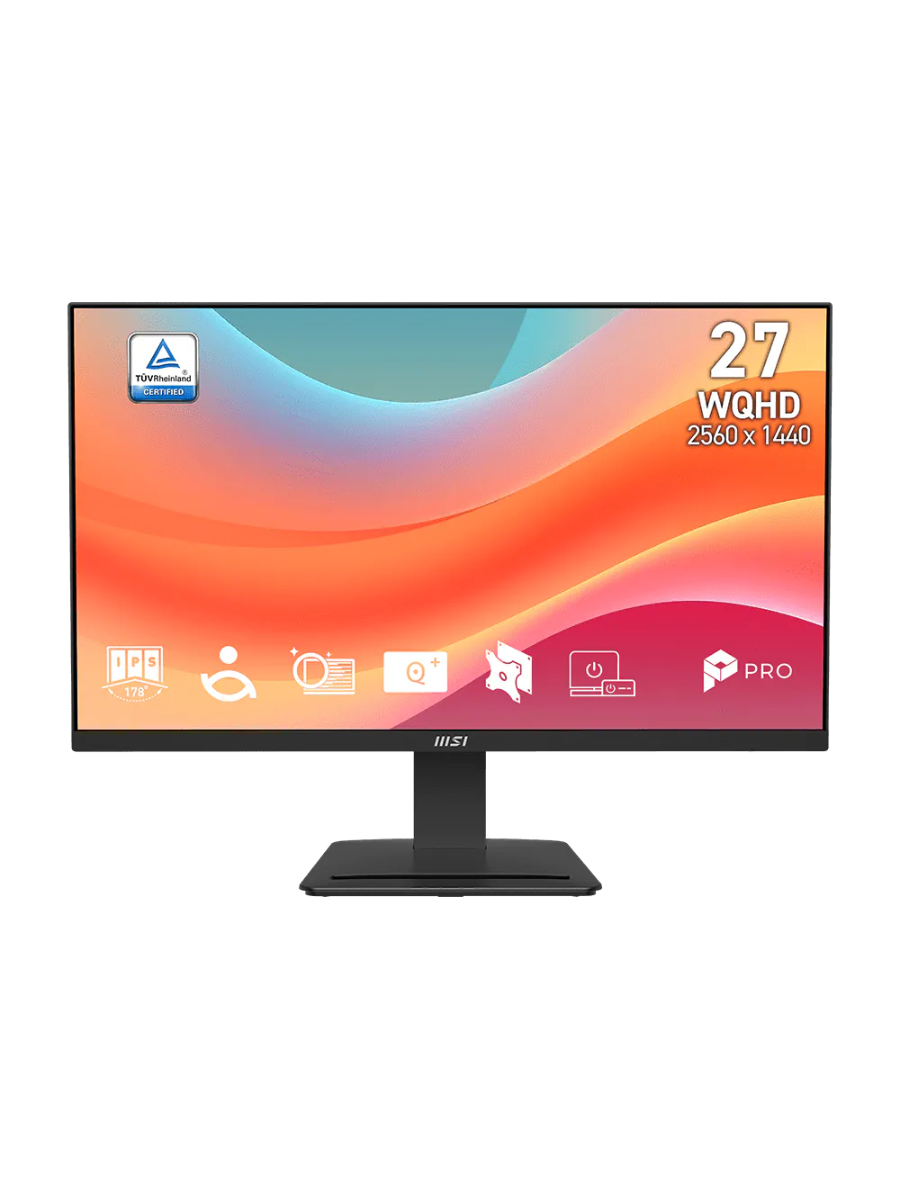 Монитор MSI PRO MP273Q E7 27", 2560x1440, IPS, 75 Гц, 4ms, VESA, черный