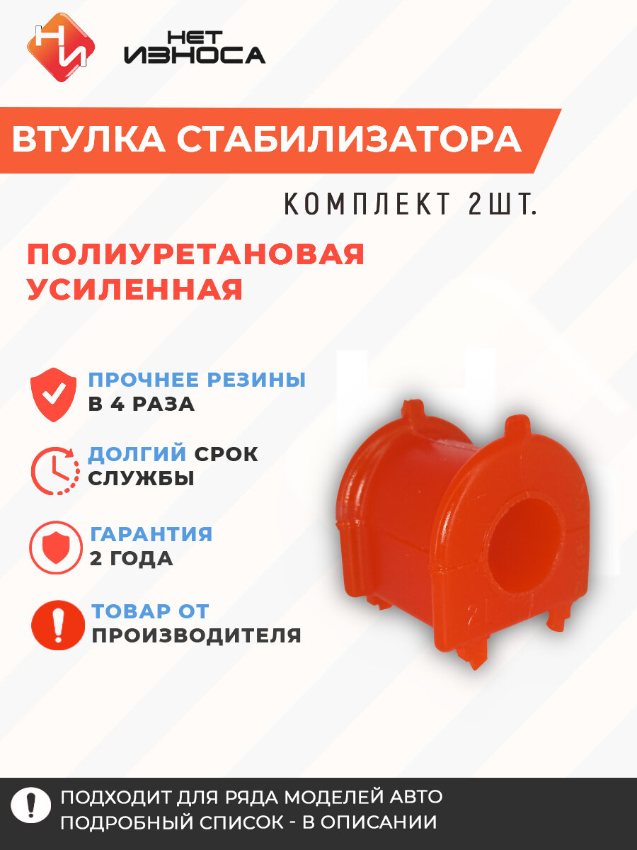 Втулка стабилизатора передней подвески I.D. 21 мм NB217-2 Toyota Harrier ACU 30, 35 MCU 30, 31, 35, 36