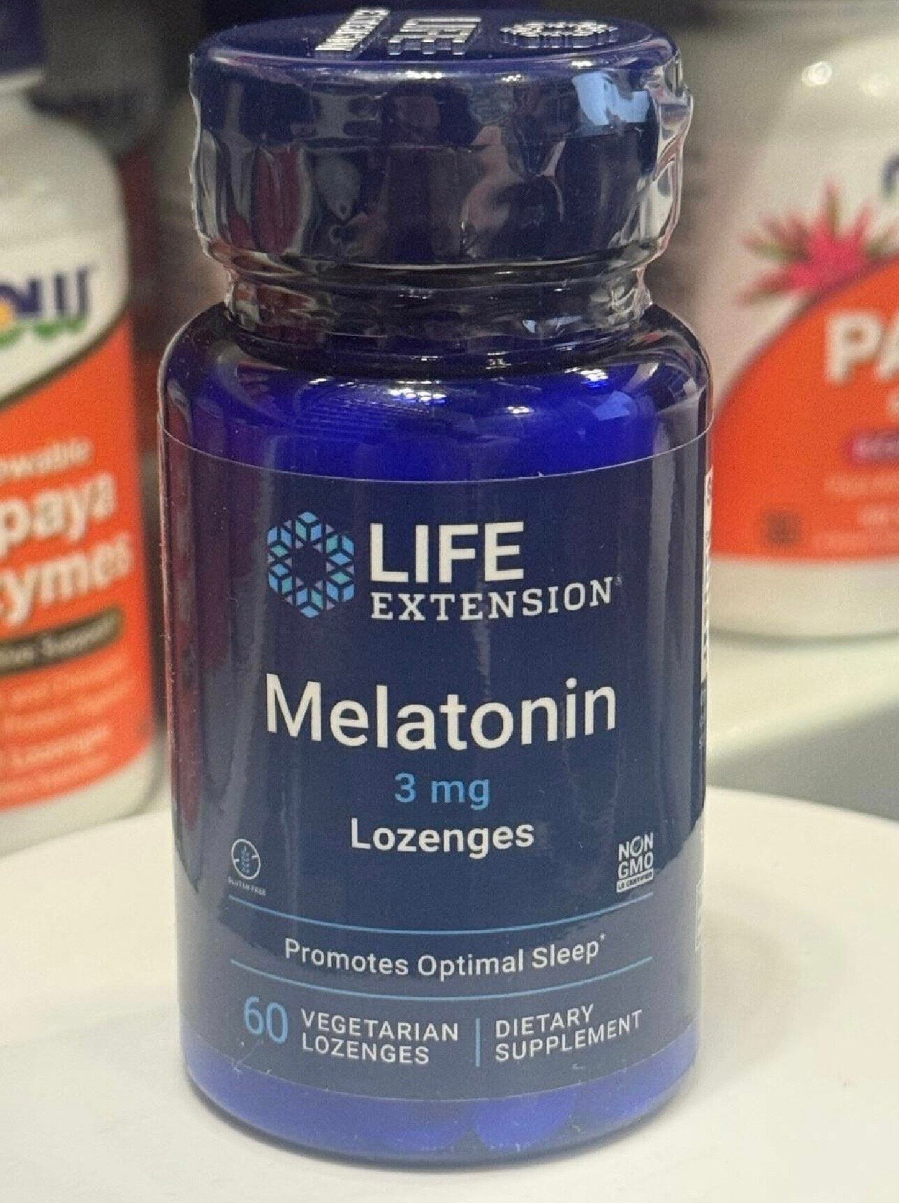 Melatonin 3mg, Мелатонин - Поддержка Здорового Сна и Антиоксидантная Защита Организма, 60 рассасывающихся пастилок
