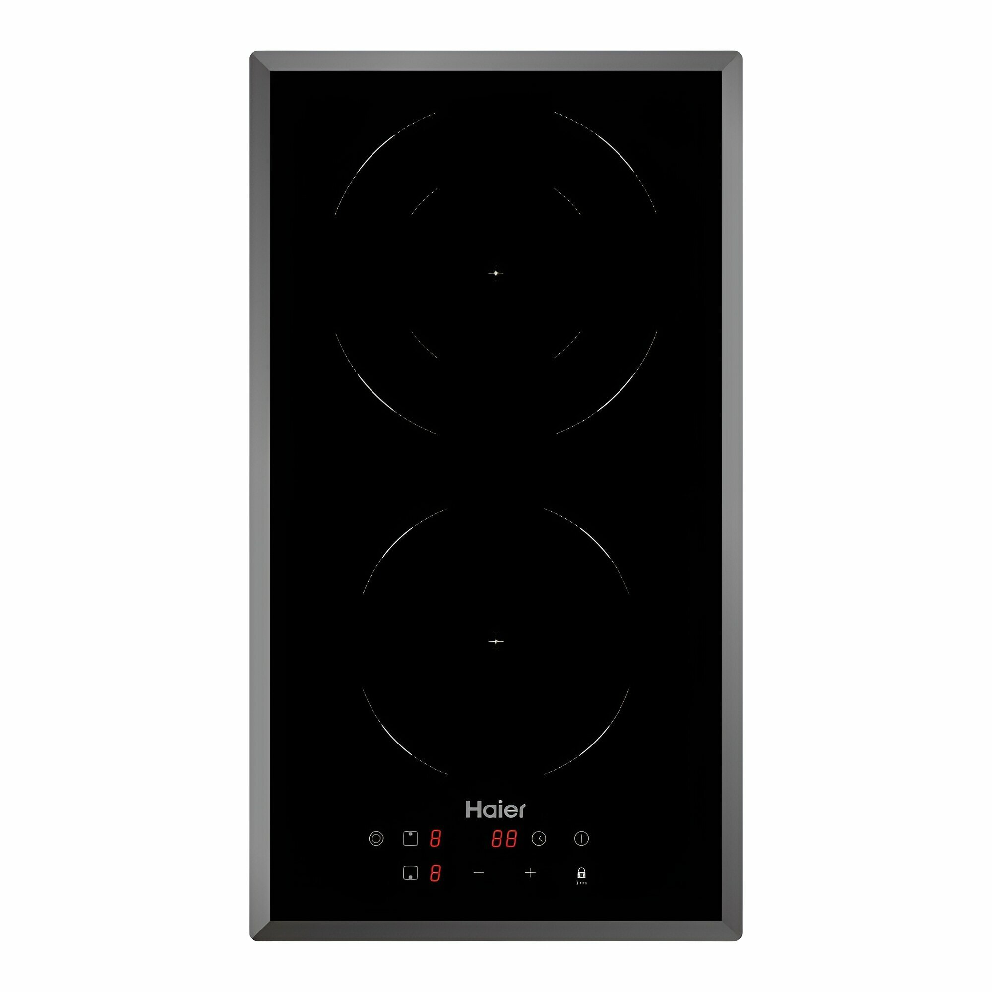 Варочная панель Haier HHY-C32DVB, стеклокерамическая, 2 конфорки