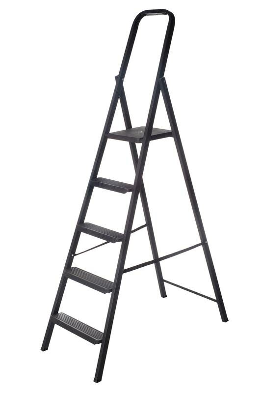 Лестница-стремянка "Компакт" 5 ступ. 6.25кг сталь FIT 65373