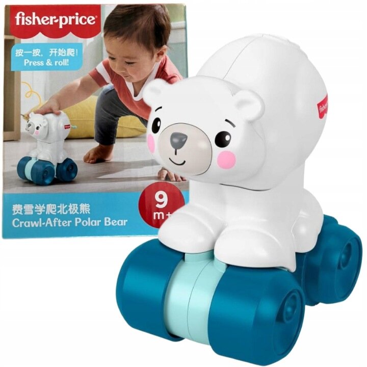 Развивающая игрушка Fisher-Price - Интерактивный полярный медведь "Ползи, следуй за мной" , 9+ мес. - Фишер Прайс JKB95