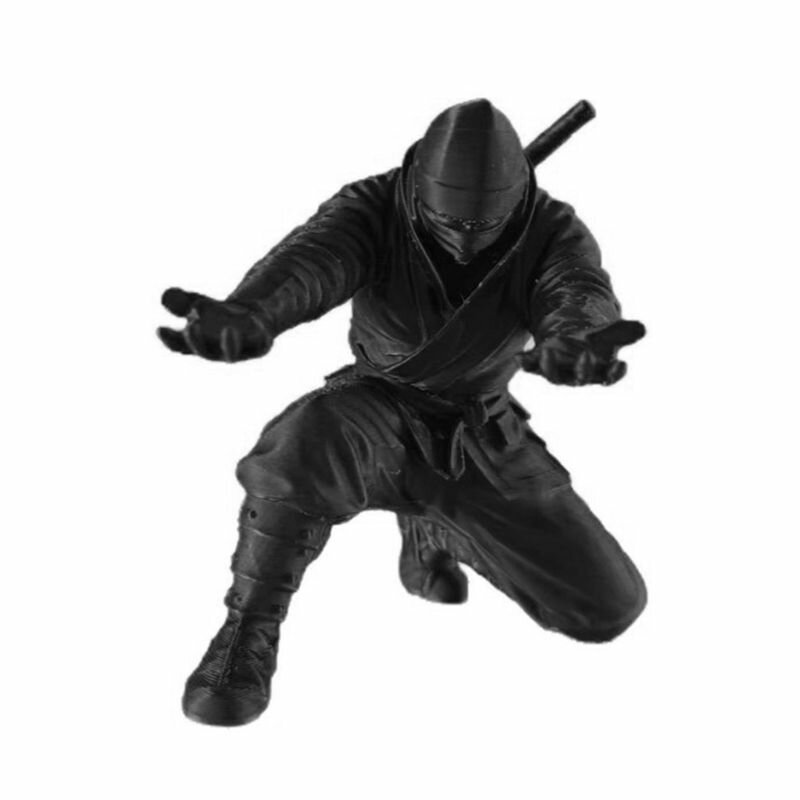 (1 шт) Маленькая фигурка ниндзя (3D-печать) для стола