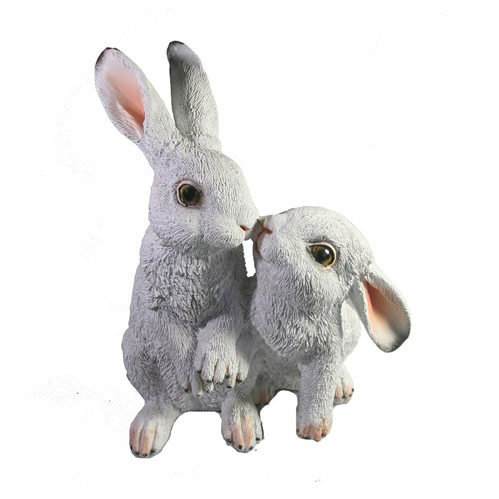 Фигурка гипсовая "Зайчата", 19х23 см