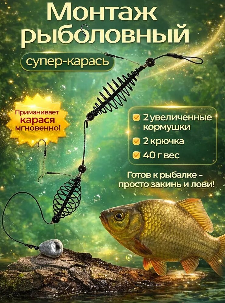 Монтаж рыболовный убийца карася