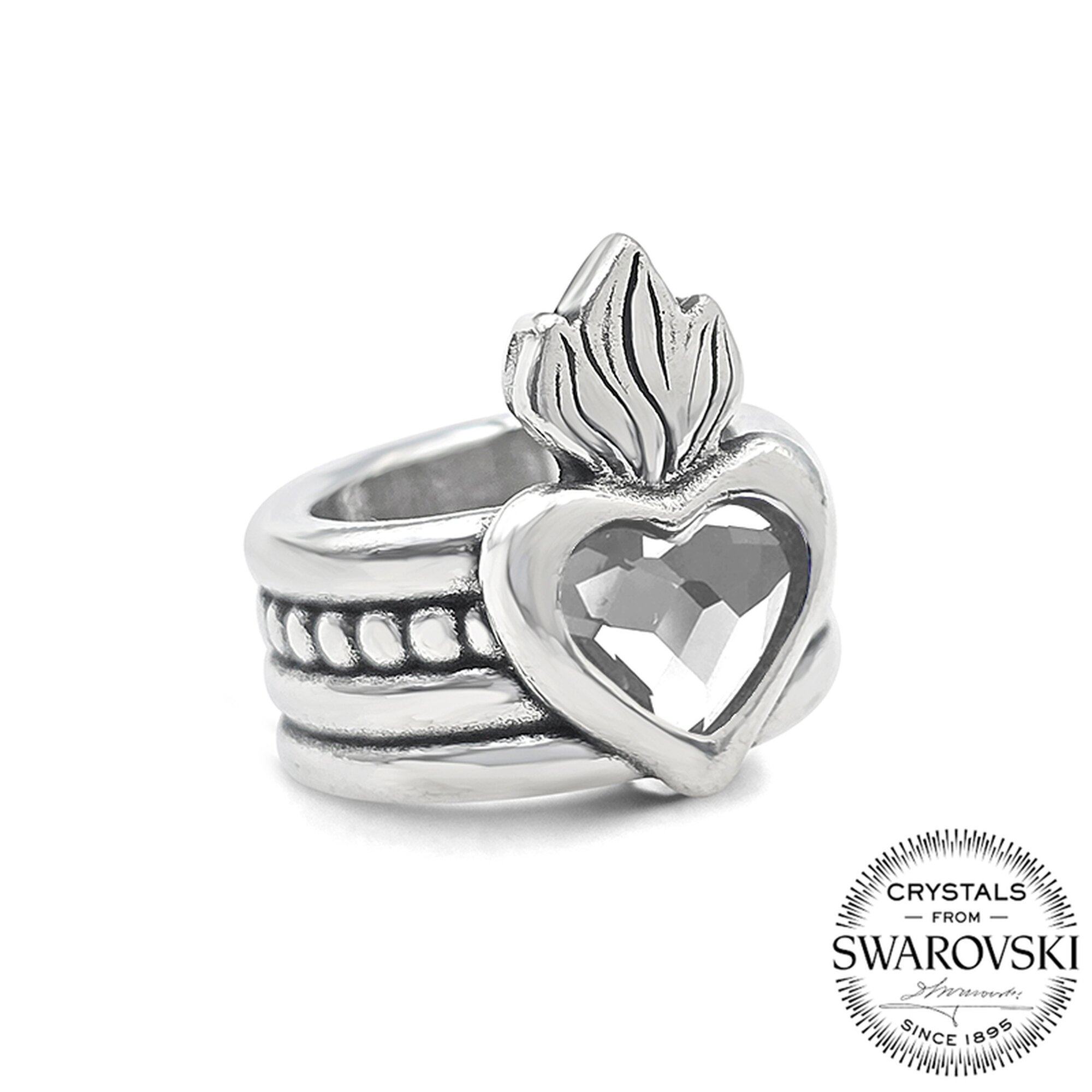 Кольцо, кристаллы Swarovski