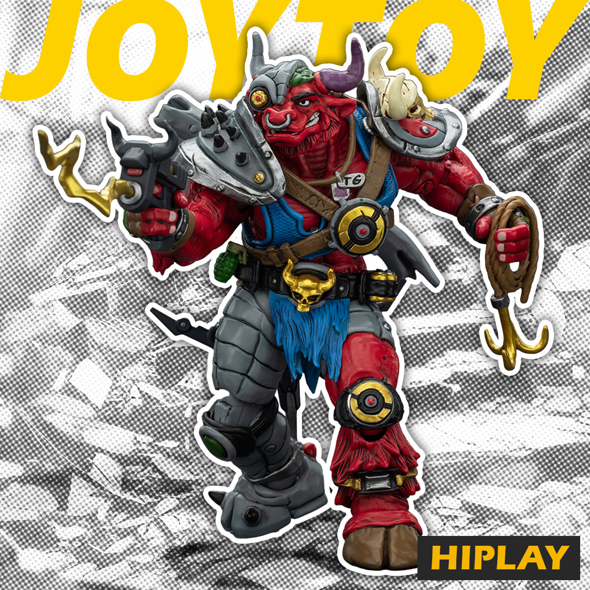 HIPLAY JOYTOY TMNT Черепашки Ниндзя Лезерхед JT02526 1/18 Фигурка