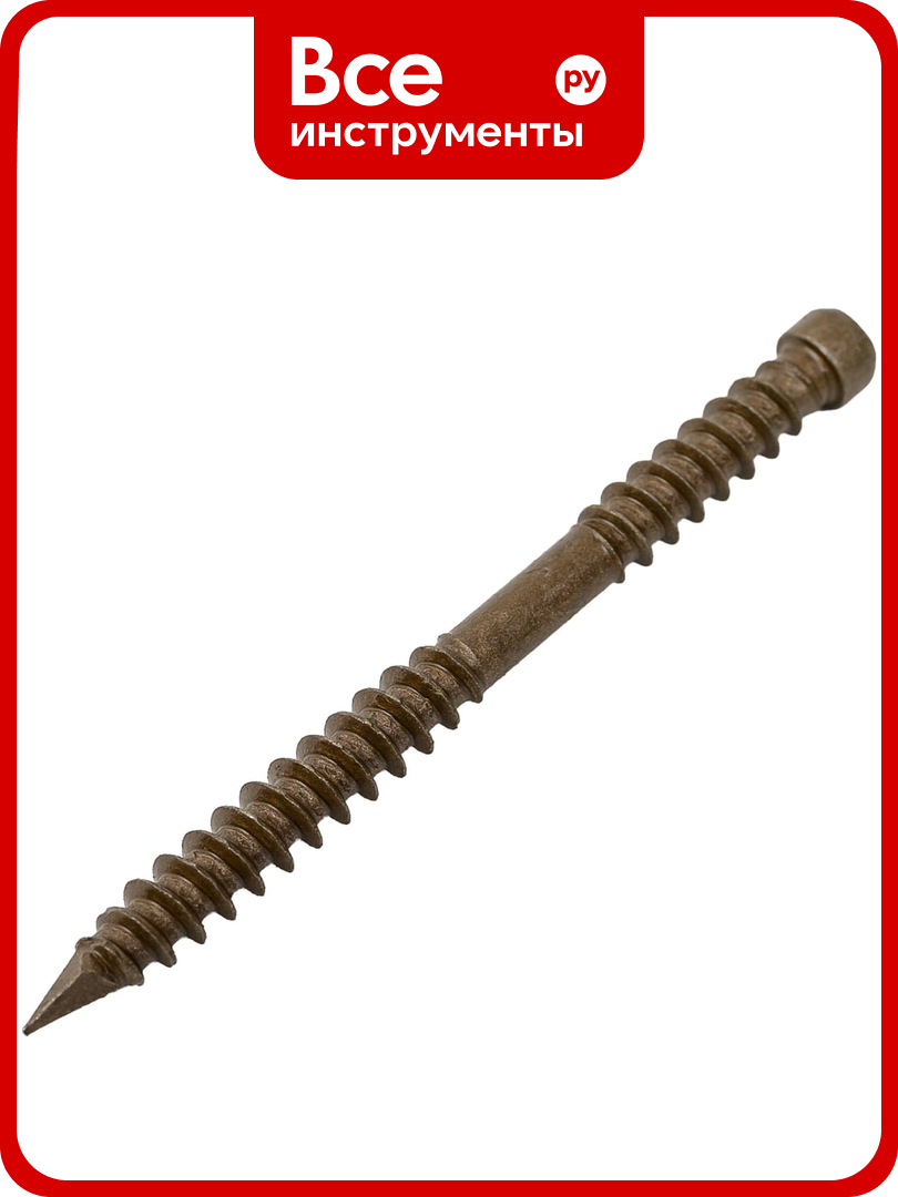 Gigant Саморез для террасной доски 5х60 Torx15 потайной 100 шт. G-124095