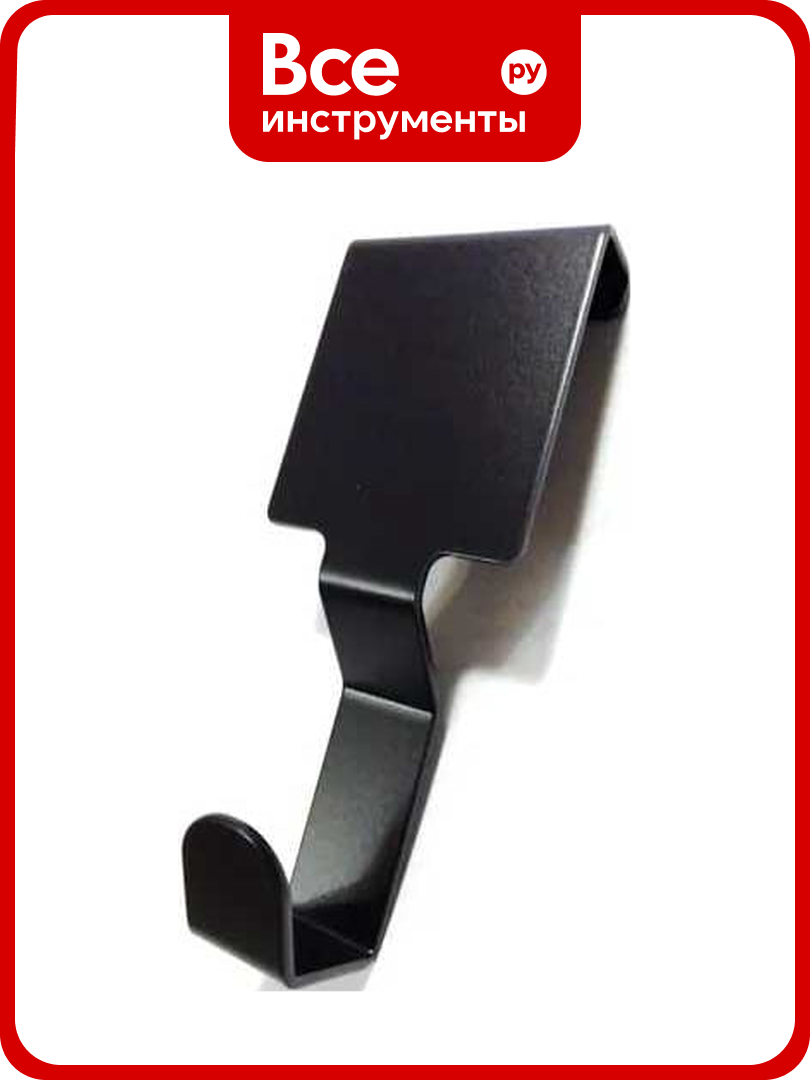 Одинарный крючок MAKMART 40 мм, отделка черный бархат, матовый RS.2A.3022.9005, из металла, крепление на рейлинг