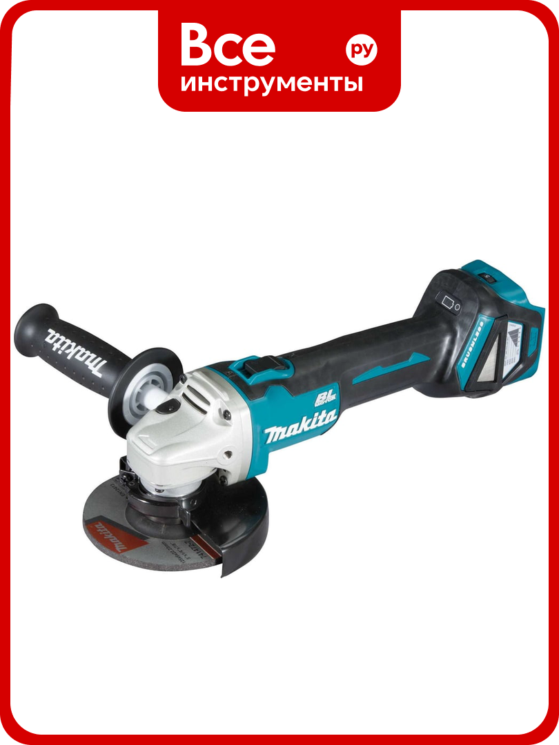 Угловая шлифмашина Makita LXT DGA511Z, На долгий срок службы влияют, бесщеточный двигатель, профессиональная серия
