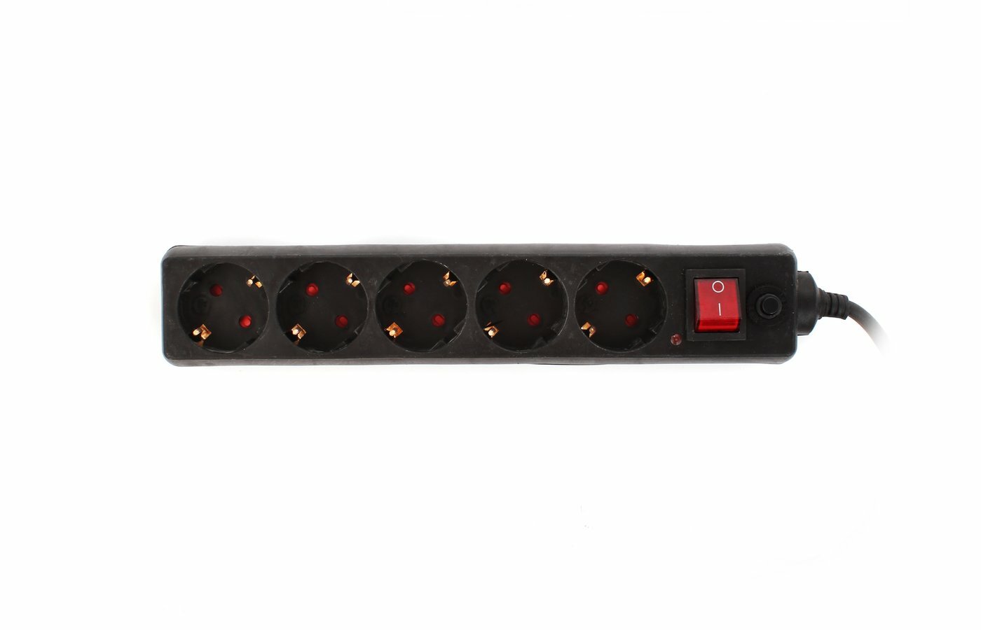 Сетевой фильтр Doffler 4015-3B, 5 розеток, длина кабеля 3 м, чёрный