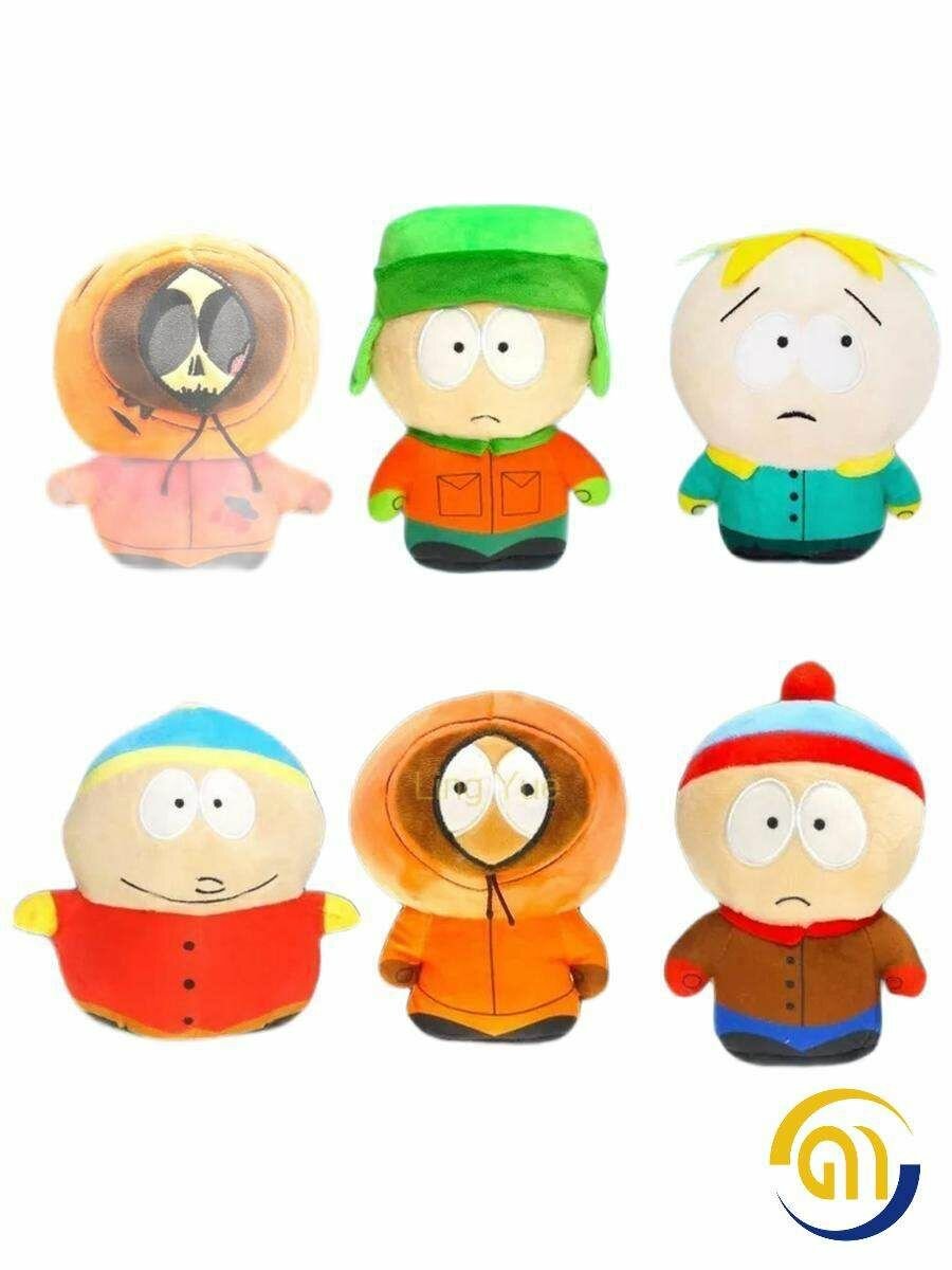 Мягкие игрушки South Park набор 6 фигурок разноцветные для детей подарок плюшевые фигурки