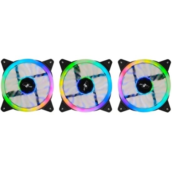 Вентиляторы для корпуса Eurocase EU-FN120ARGB_8+12 BL 3шт