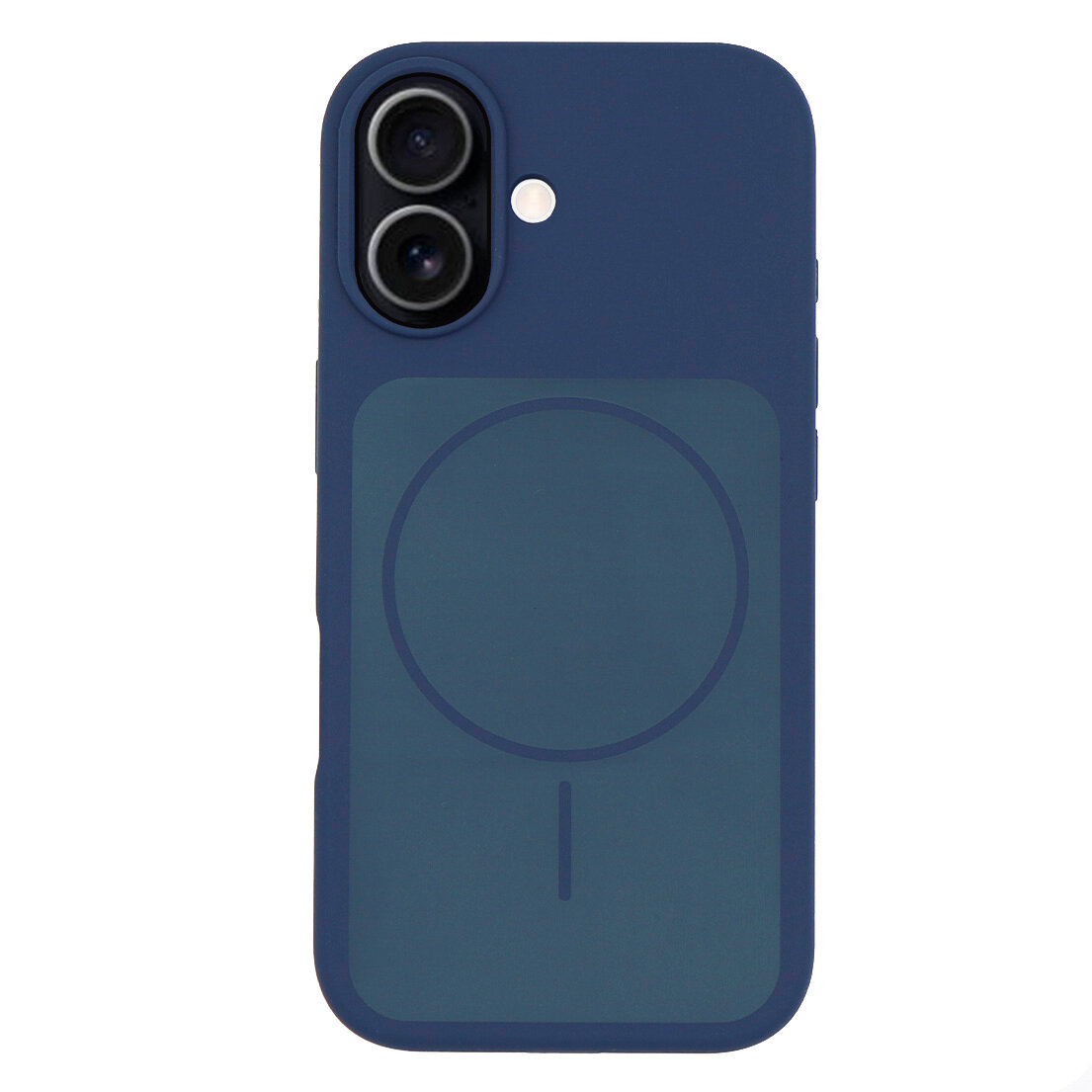 Чехол-накладка для iPhone 17, Silicon Case, магнитный (MagSafe), с дизайном, без лого, X-CASE, синий