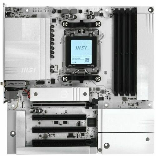 Материнская плата MSI PRO B850M-A WIFI PZ - AM5, AMD B850, 4xDDR5-5600 МГц, 1xPCI-Ex16, 2xM.2, Micro-ATX