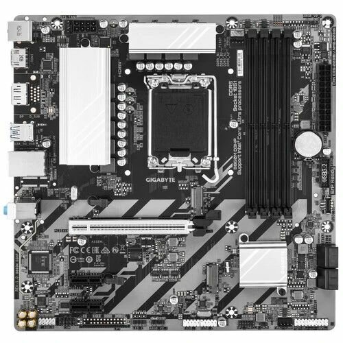 Материнская плата GIGABYTE B860M D3HP - LGA 1851, Intel B860, 4xDDR5-6400 МГц, 1xPCI-Ex16, 2xM.2, Micro-ATX