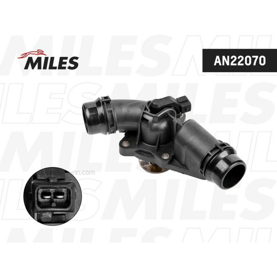 MILES AN22070 Термостат BMW E46/E39 2.2-3.0 00-05/00- / E61 2.5 04- / E83 2.5-3.0 00- AN22070