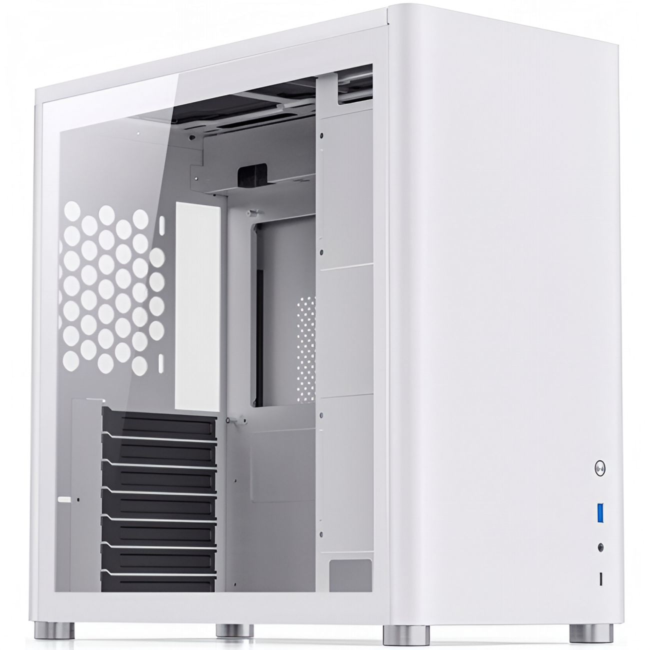 Корпус Midi-Tower JONSBO D40 TG, без Б. П, ATX, белый (D40 White)