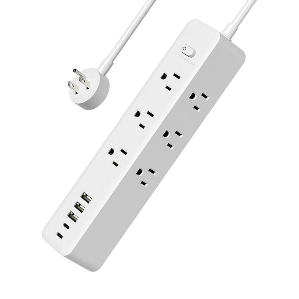 Сетевой фильтр с 9 розетками и USB-портами, Белый - 1.5