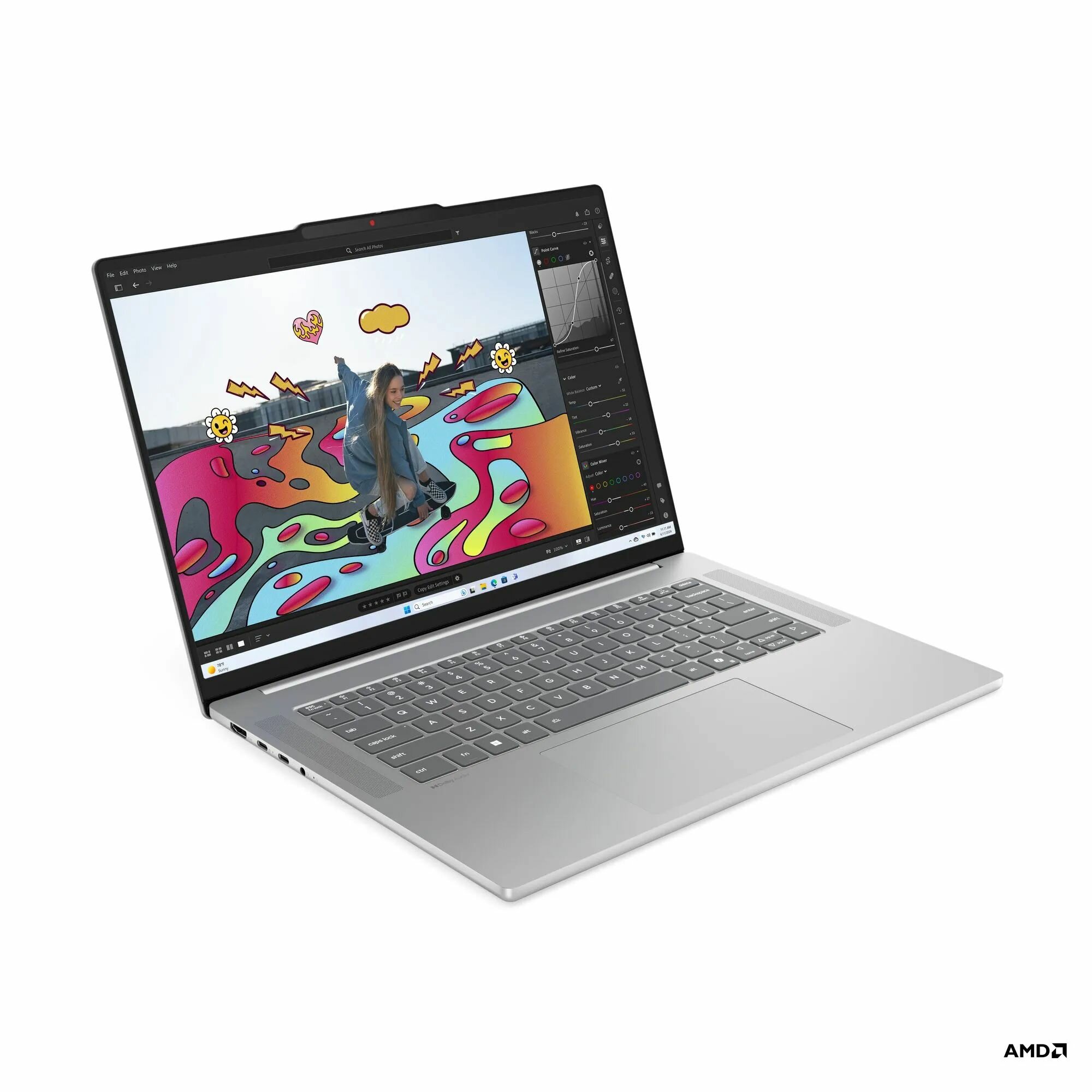 Lenovo IdeaPad 5 Slim 15ARP10 Ноутбук 15.1", AMD Ryzen 7 7735HS, RAM 32 ГБ, SSD 1024 ГБ, AMD Radeon, Без системы, (83J3001JRK)