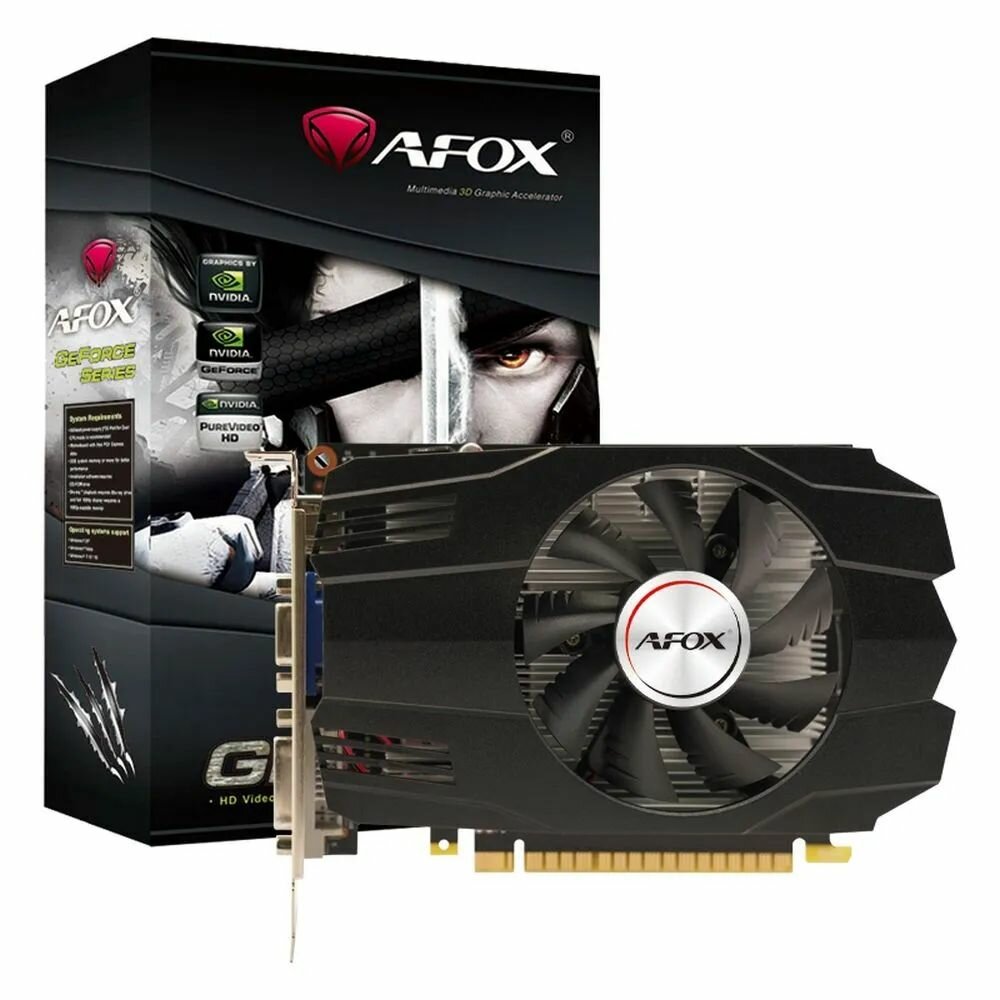 Видеокарта Afox GTX750Ti 4GB GDDR5 128bit VGA DVI HDMI 1FAN RTL