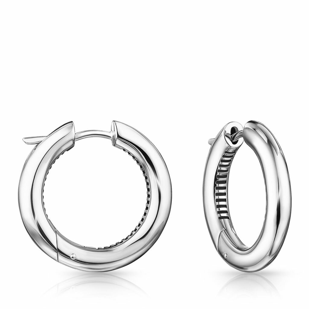 Серьги конго Бронницкий Ювелир, серебро, 925 проба