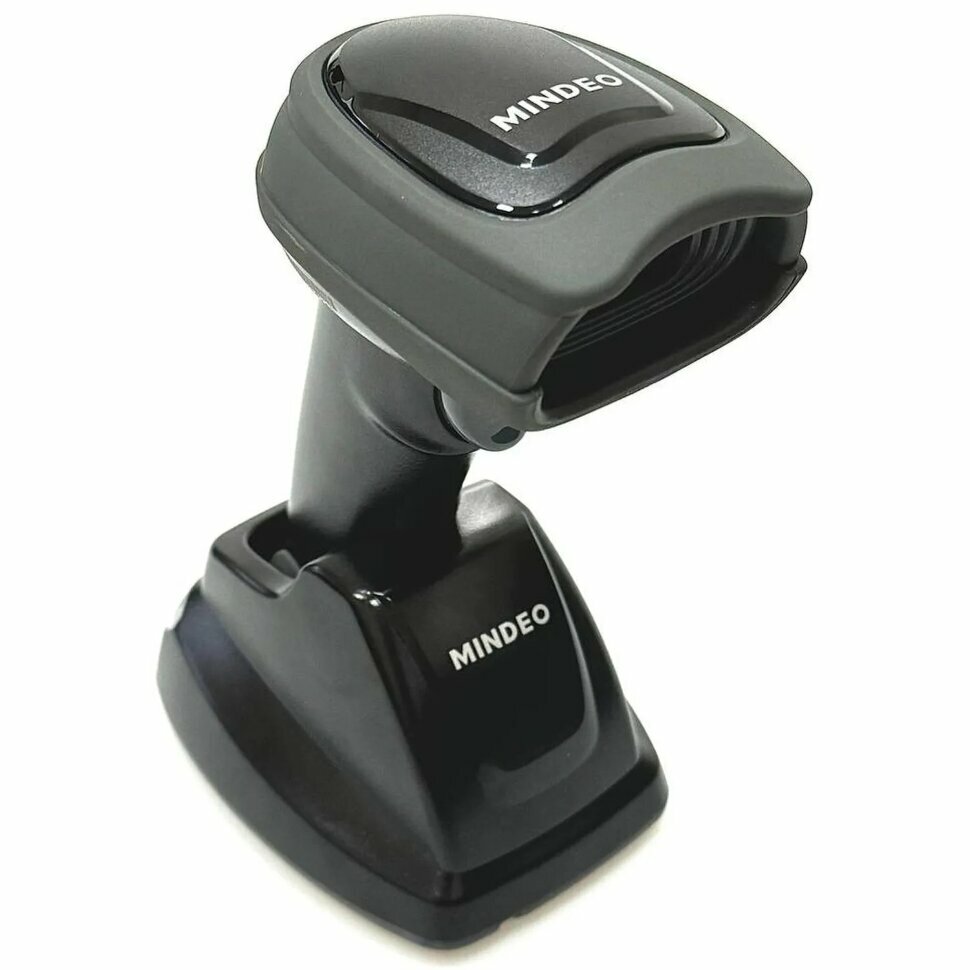 Сканер штрих-кода MINDEO CS2291-HD(BT) (2D, беспровод, база, USB), черн/сер, 1995346