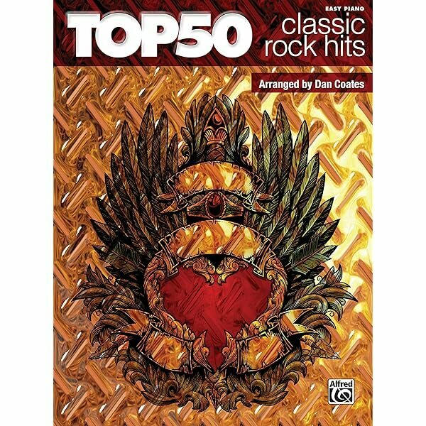 Top 50 Classic Rock Hits: Easy Piano，Reprinted paperback book