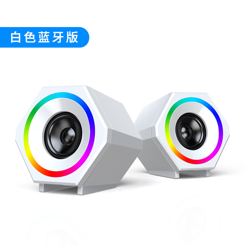 Компьютерные колонки Bluetooth 5.0 с RGB-подсветкой, мощный бас