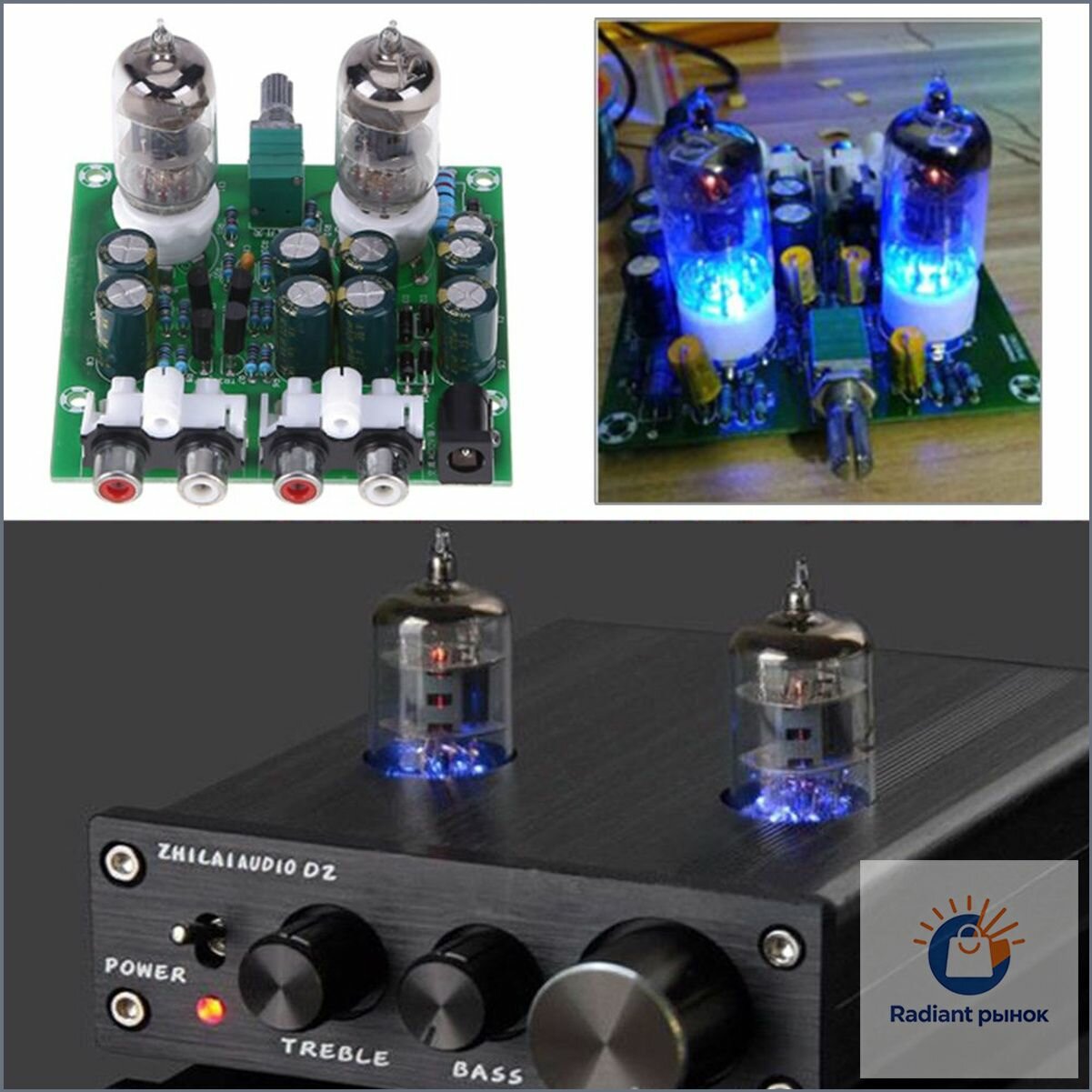 HiFi стерео ламповый предусилитель, плата, модуль, детали для эффектов и аксессуары