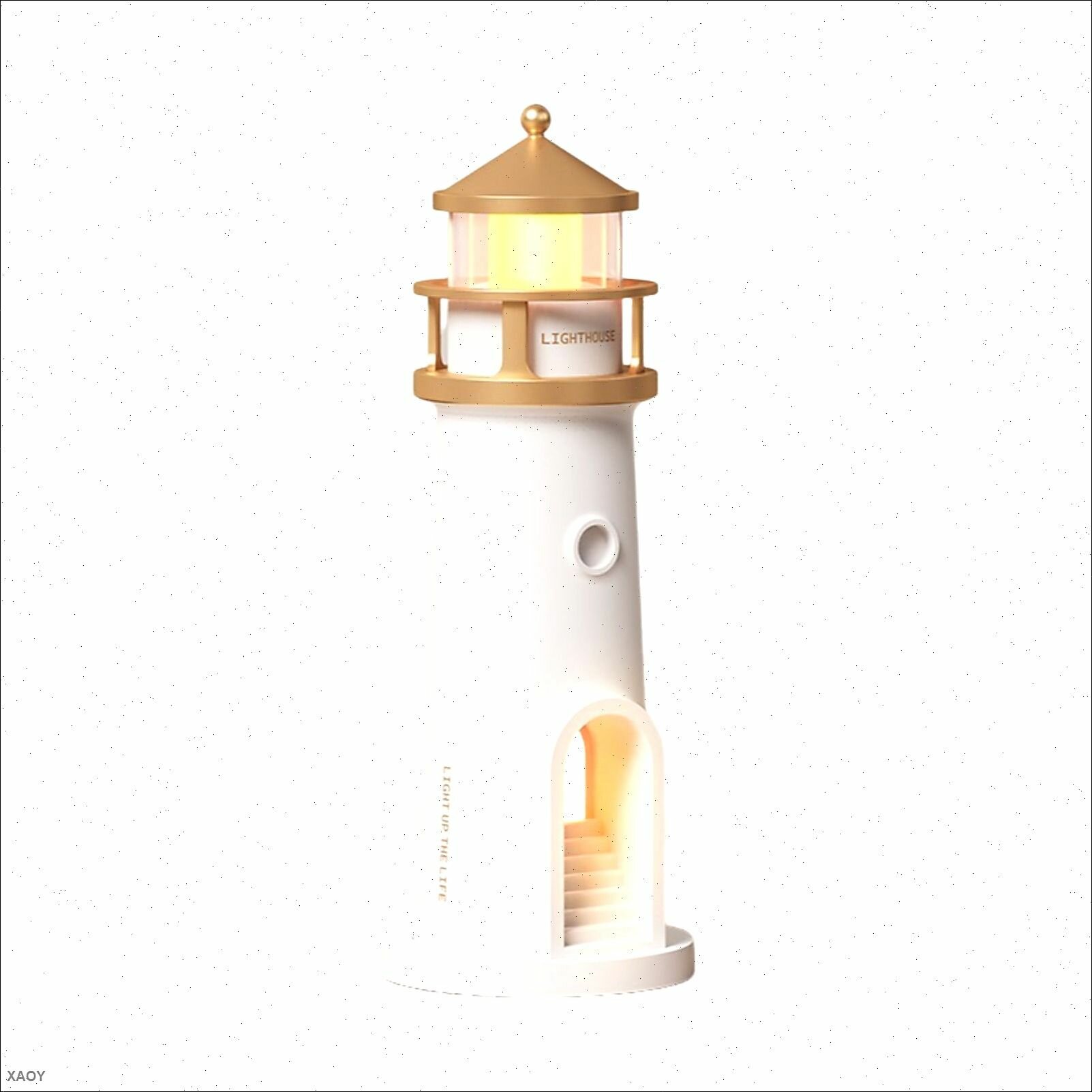 Проекционный настольный светильник "Мoonlight lighthouse" детский подарок на день рождения, атмосферная ночная лампа-орнамент, размеры 70*72*242mm, материал ABS + PC, включает свет и кабель