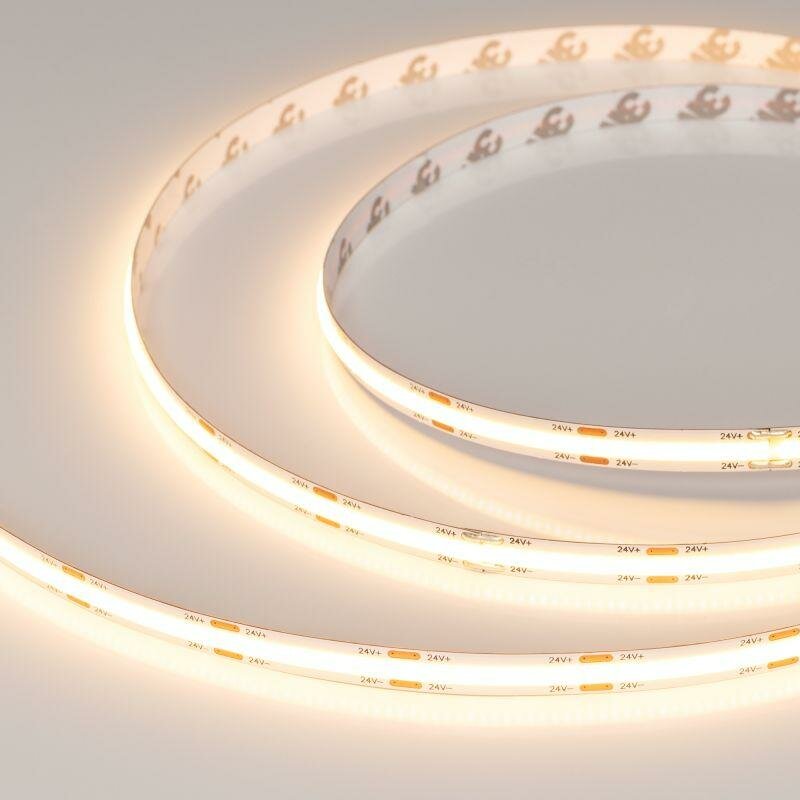 Лента светодиодная COB-NANO-X544-8mm 24V Warm 2700К 11.5Вт/м IP65 CSP герметичная (уп.5м) Arlight 031903(2)