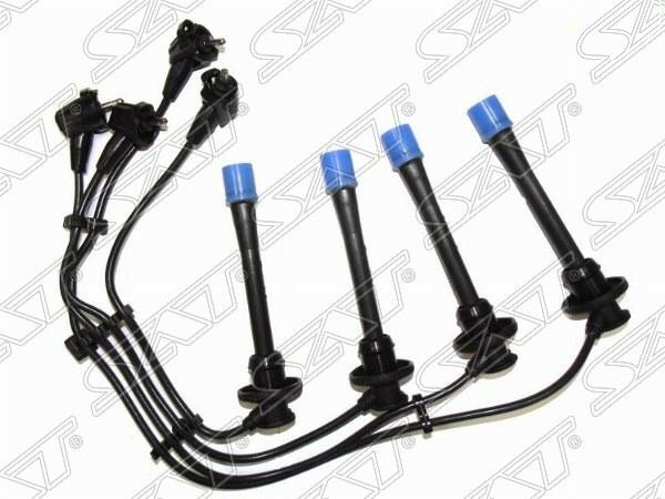 Провода высоковольтные SAT ST-19037-75010 TOYOTA SURF RZN185 95-/PRADO RZJ9# 97- 3RZ-FE круглые резиновые