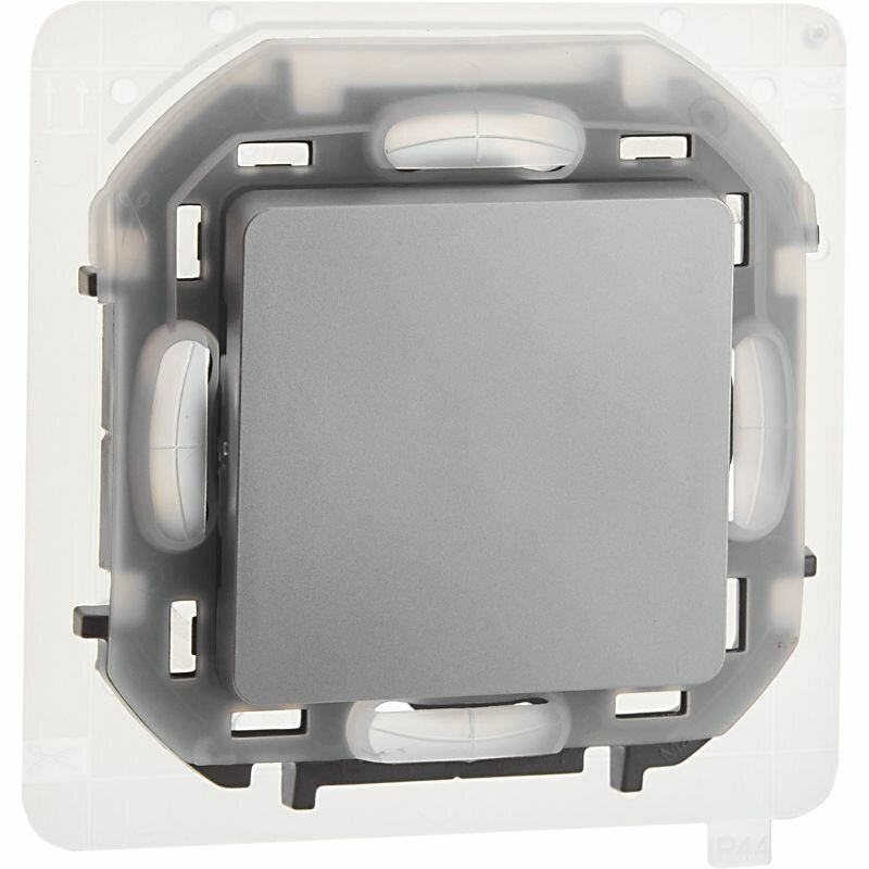 Переключатель 1-кл. Inspiria 10А IP44 250В 10AX механизм алюм. IEK 673672