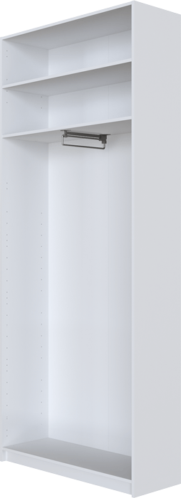 BRW Корпус шкафа Моби/Mobi REG 2d/100 Белый Белый