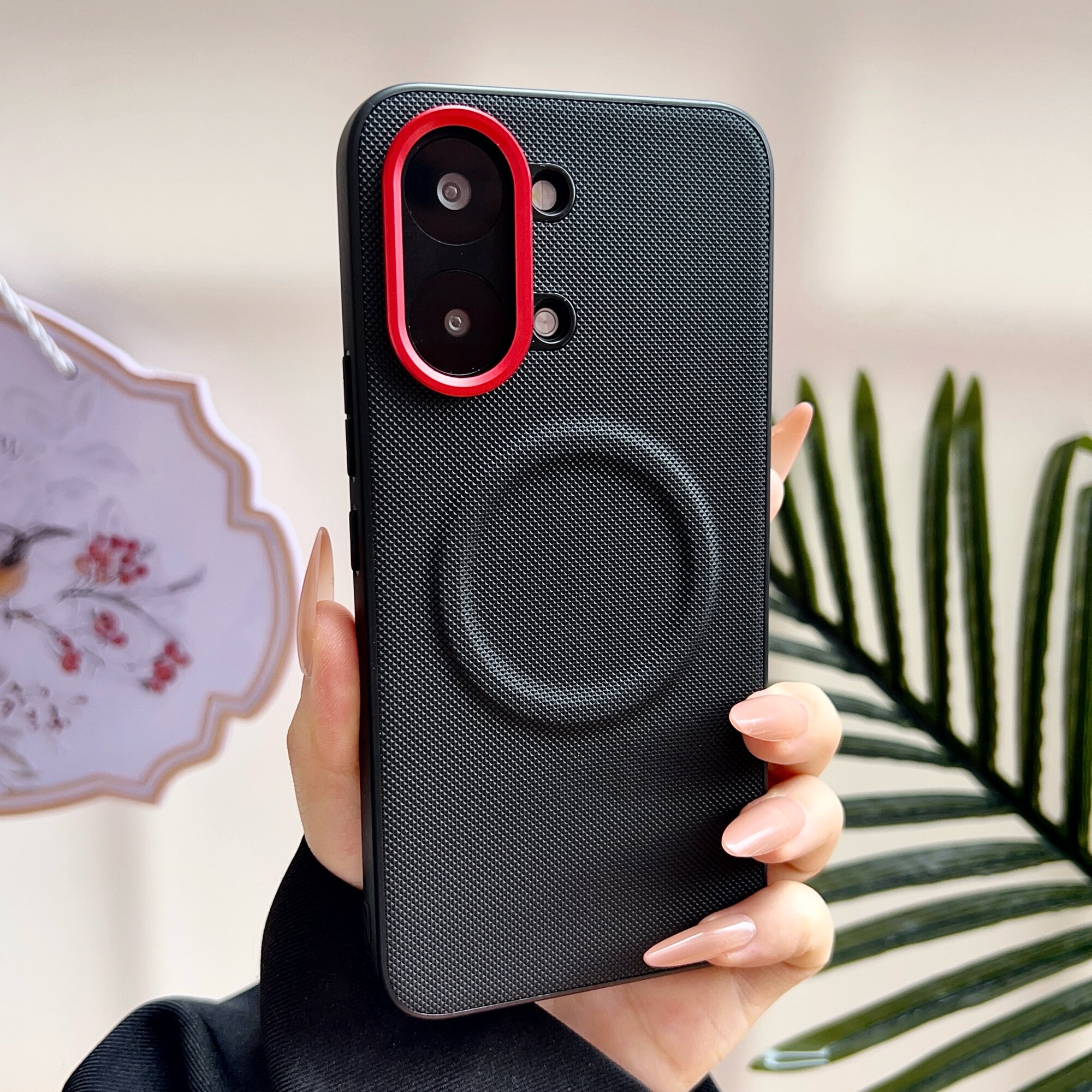 Чехол Для Poco X8 Pro Max / Поко Х8 Про Макс / Redmi Turbo5 Max, soft touch, чехол-кардиомонитор, искусственная кожа, поликарбонат (PC), защита камеры, ударопрочный, усиленные углы, Xiaomi,