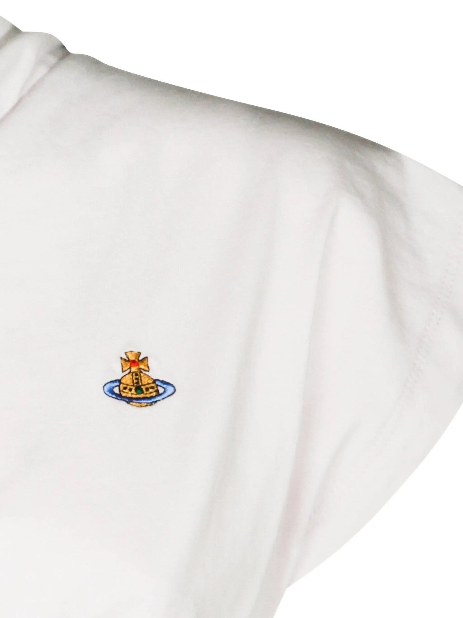 Топ Vivienne Westwood Draped embroidered Orb top, размер 50, разноцветный — фото 1