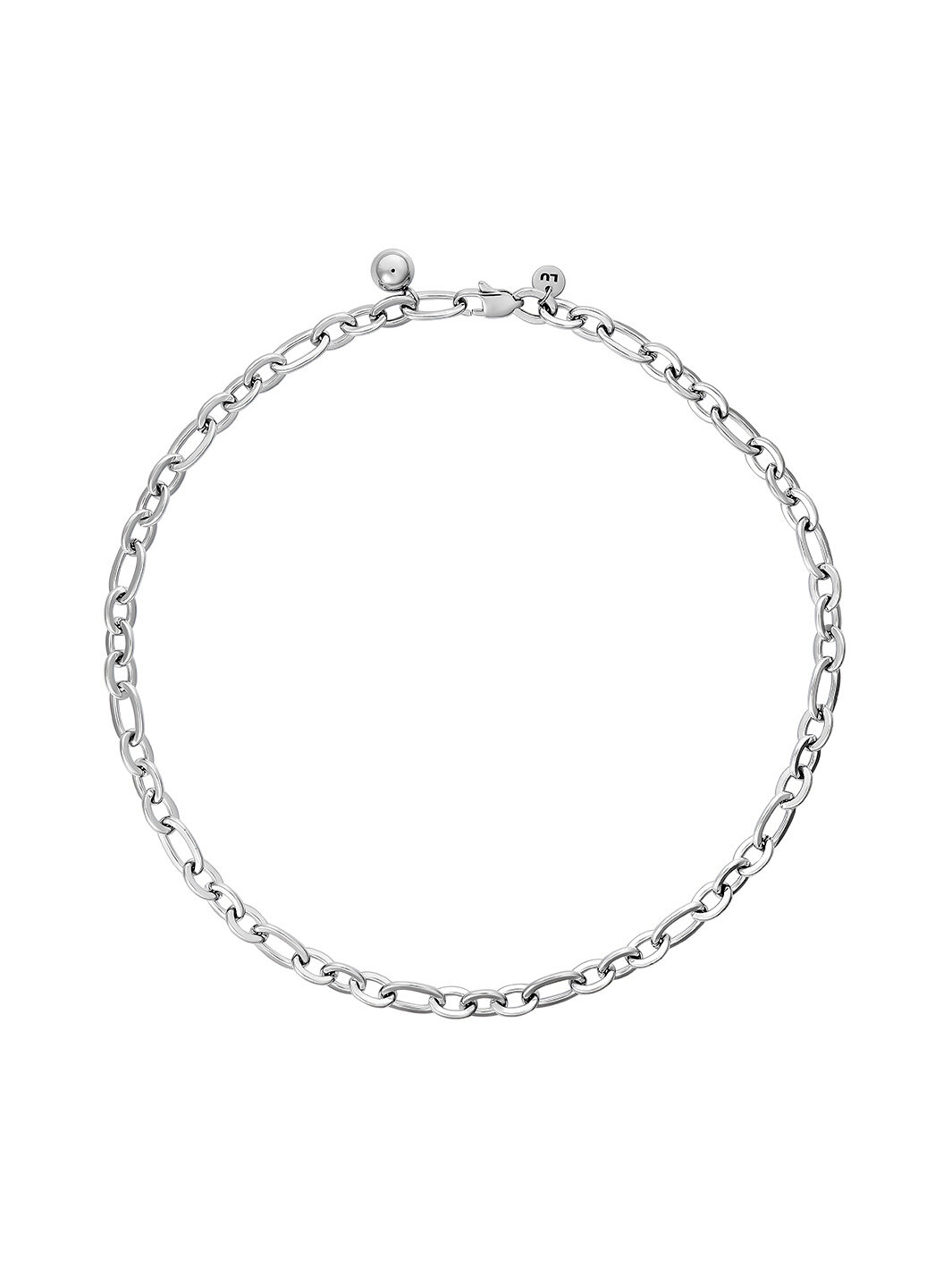 Колье LU Jewel, длина 40 см, серебряный