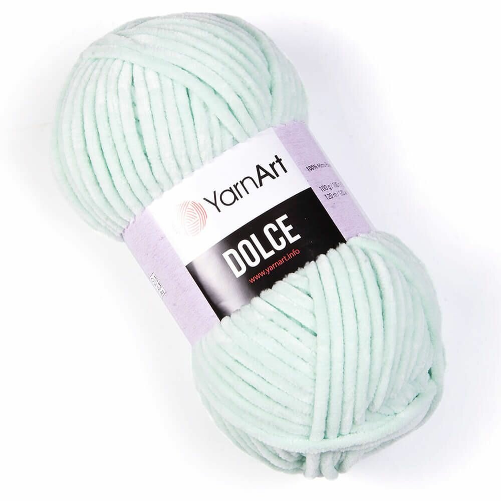 Пряжа Дольче (Dolce Yarnart) упаковка 5 мотков 100 г. 120 м. 100% микрополиэстер плюш 753 мята
