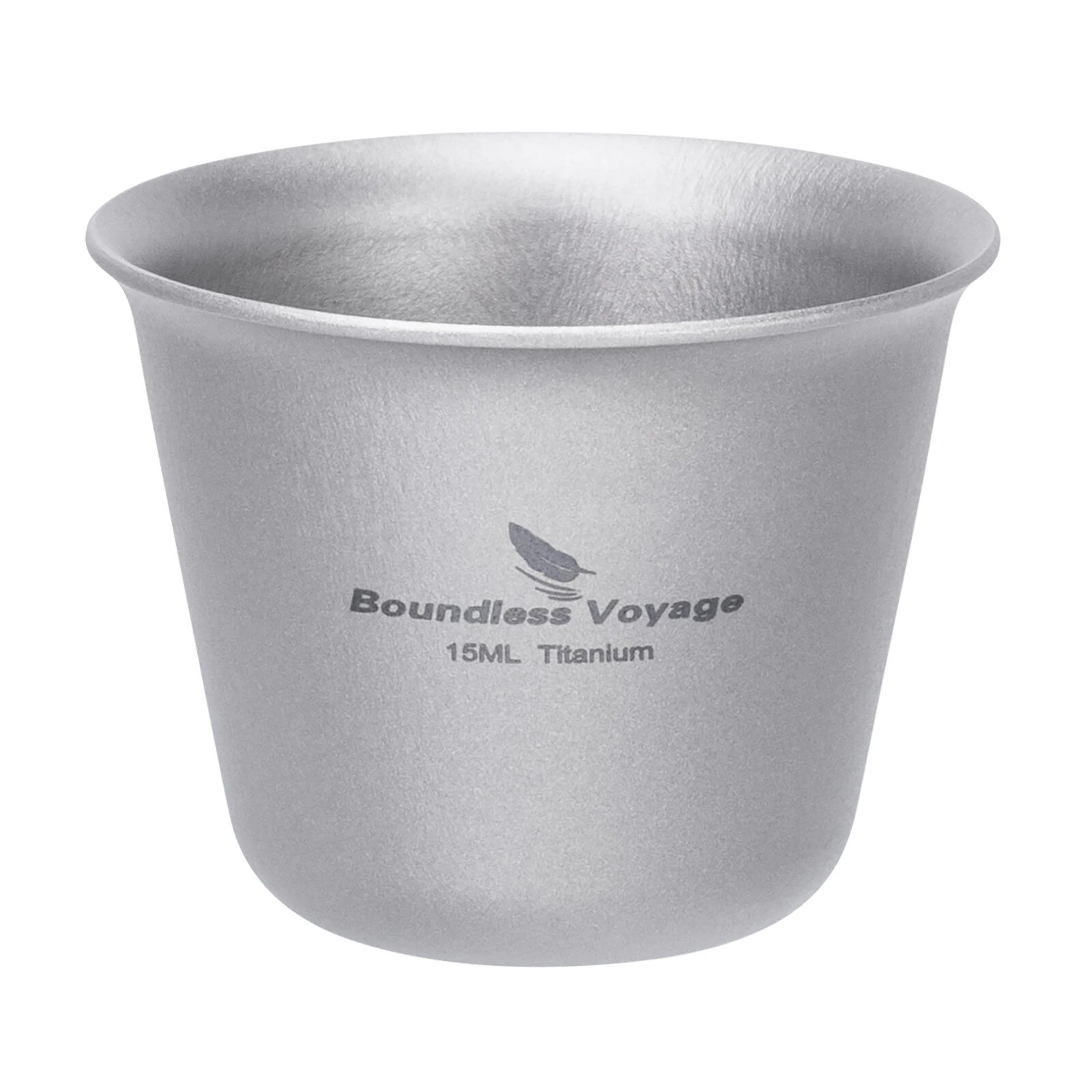 Портативная чашка Boundless Voyage 15ml Titanium, Matte surface
