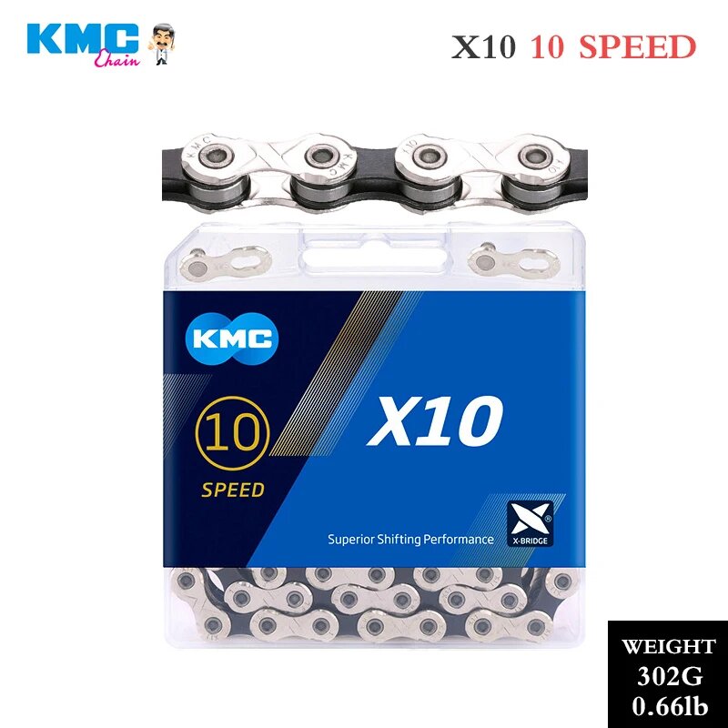 Цепь KMC X10 10 скоростей silver