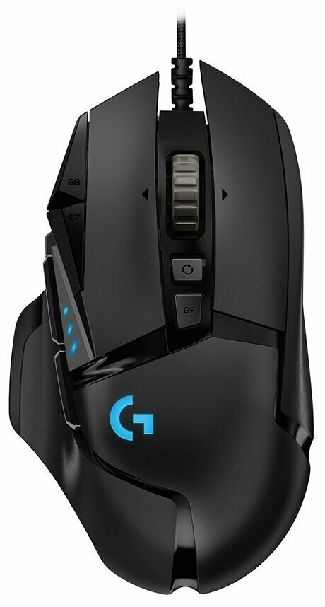 Игровая мышь проводная Logitech G G502 Hero, черный