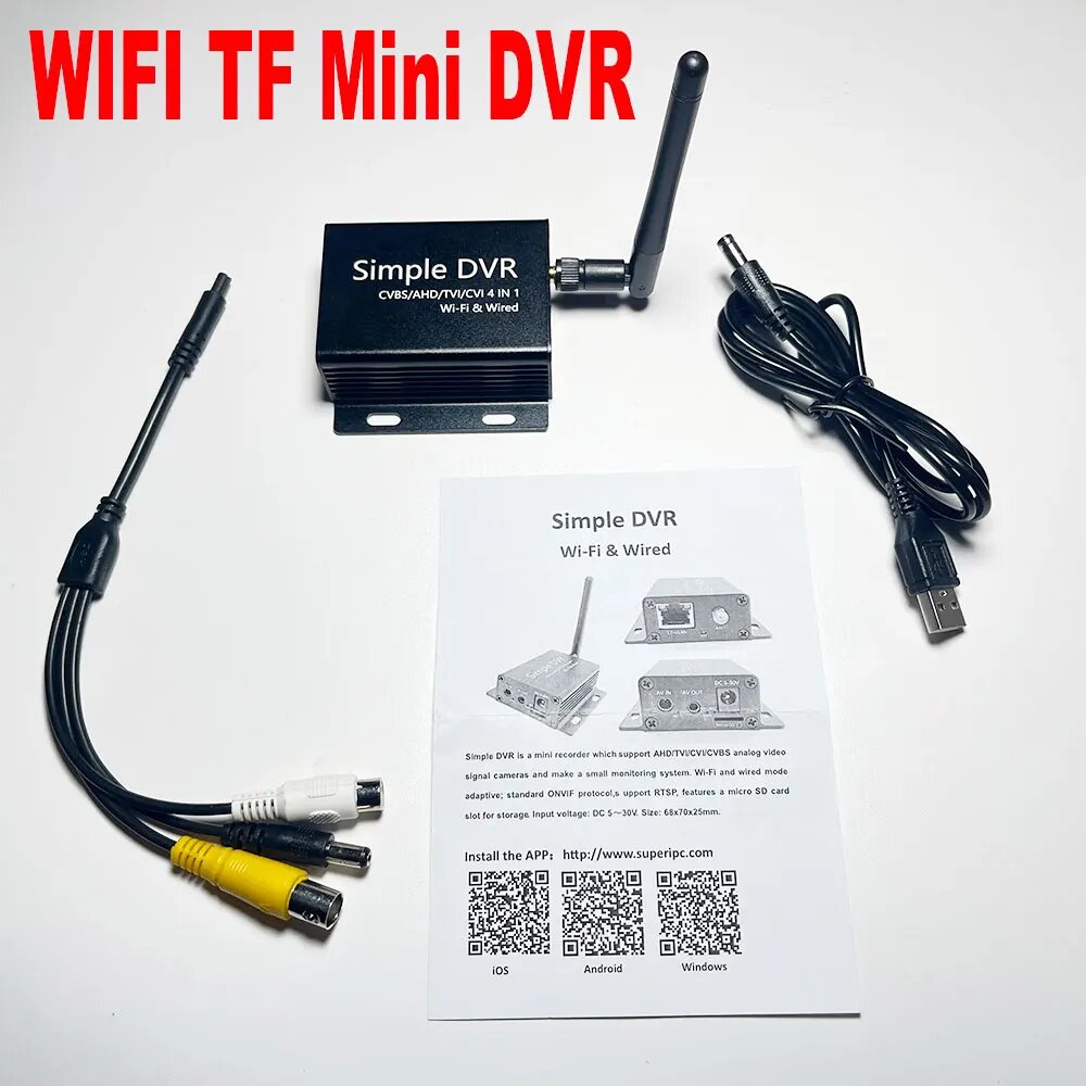 Anja Core Мини-видеорегистратор Wi-Fi 1CH