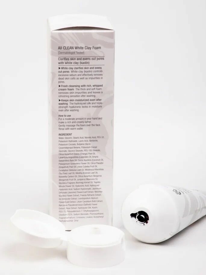 Глиняная пенка для глубокого очищения пор Heimish All Clean White Clay Foam, 150 гр.