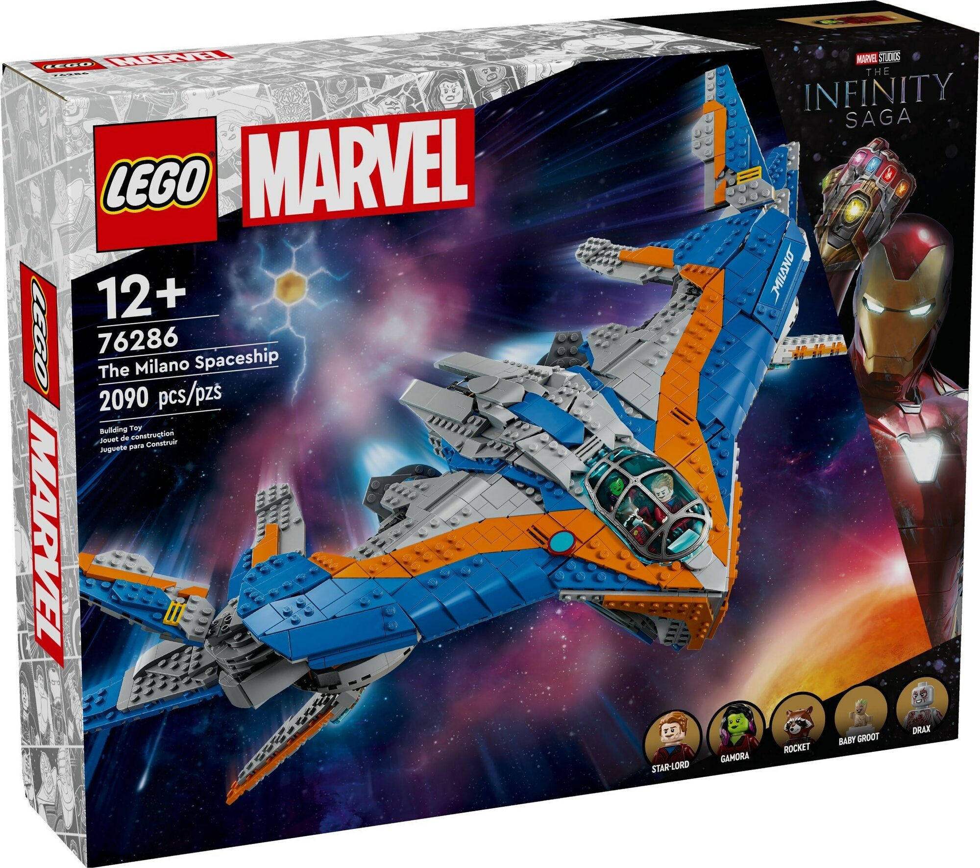 Конструктор LEGO Marvel Super Heroes 76286 Стражи Галактики: Милано, 2090 дет.