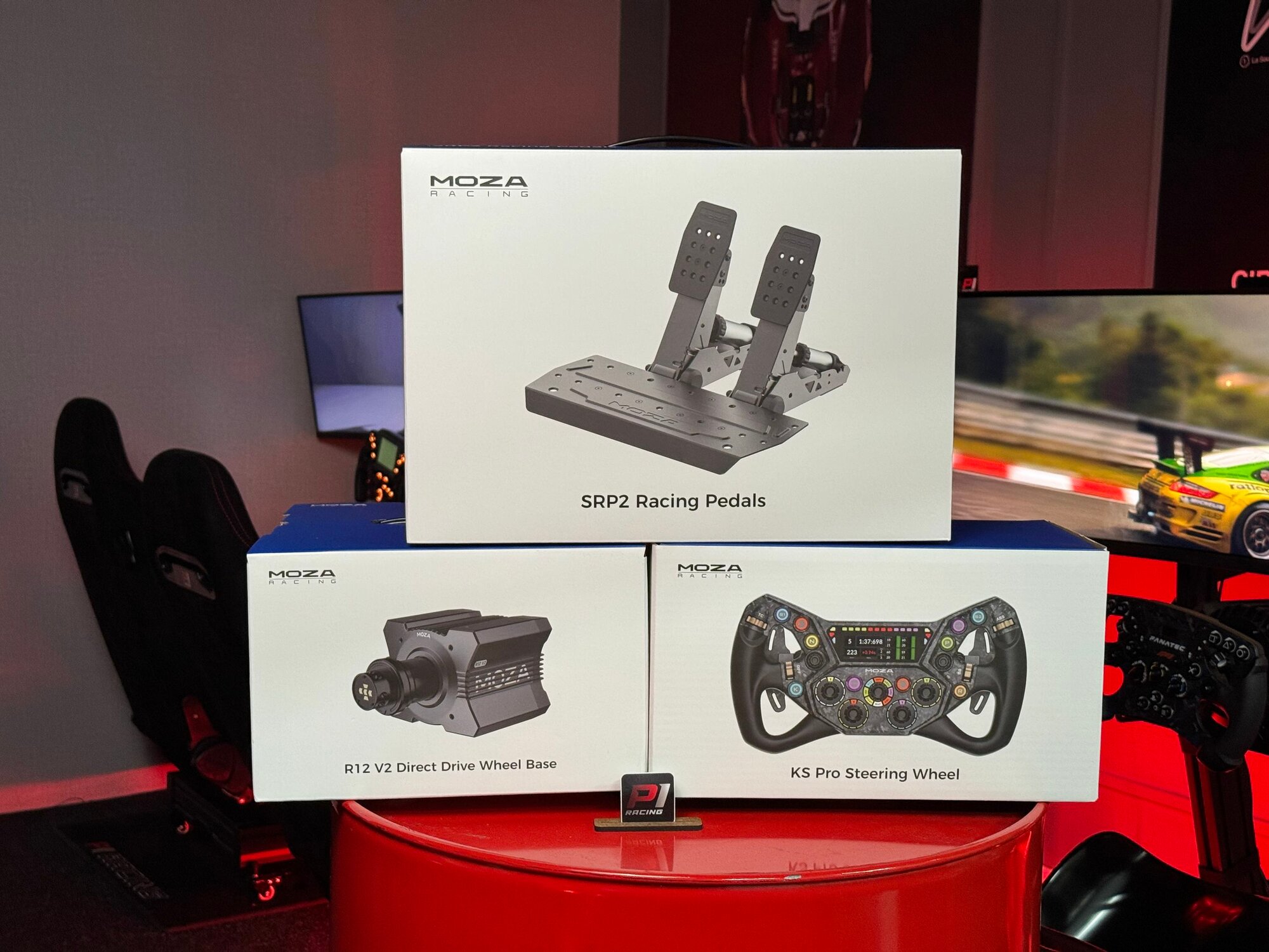 Набор Formula Pro + Telemetry Bundle: Moza R12, KS Pro, SRP2