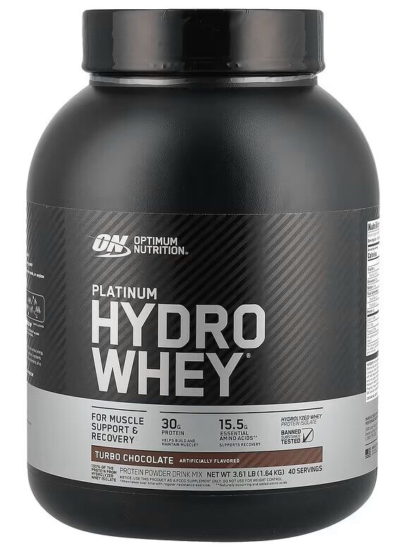 Изолят протеина Optimum Nutrition Platinum Hydro Whey 1640 г, Турбо шоколад